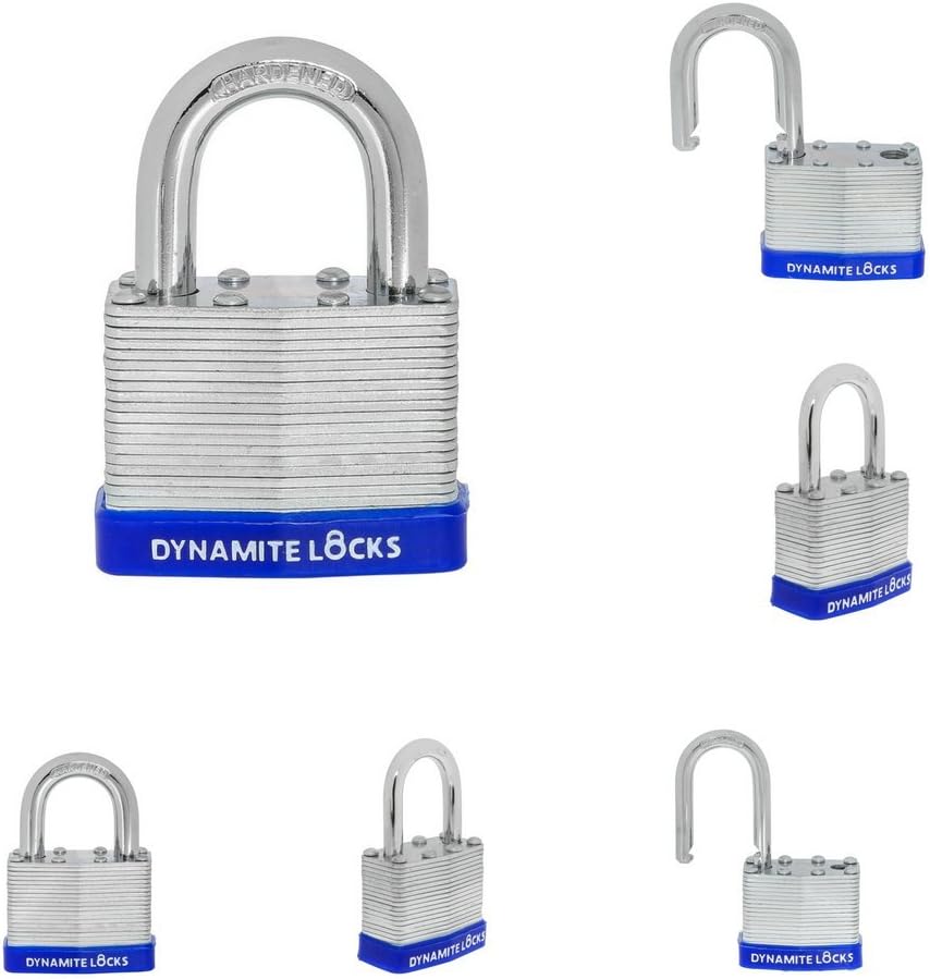 12Pack, Dynamite 45mm Padlock Sets with Same Key, 1-3/4 inches Body ...