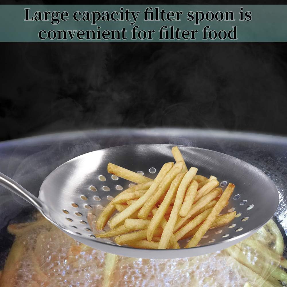 Skimmer Slotted Spoon, [Rustproof, Integral Forming, Durable] Newness ...