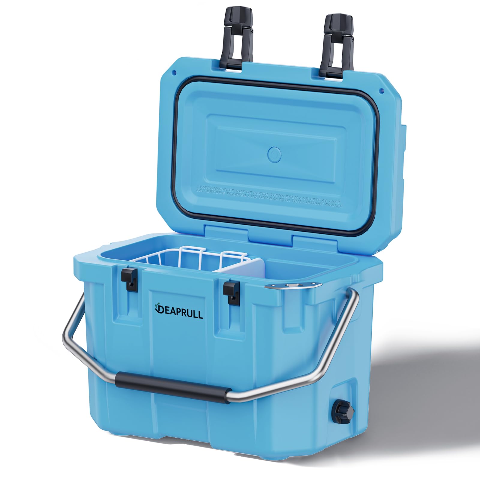 30 Quart Hard Cooler, Insulated Ice Chest Box Holds Ice for More Days ...
