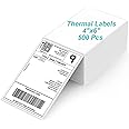Amazon.com : Coopaty 4"x6" Direct Thermal Labels, Thermal Shipping Labels, Fanfold Thermal Label ...