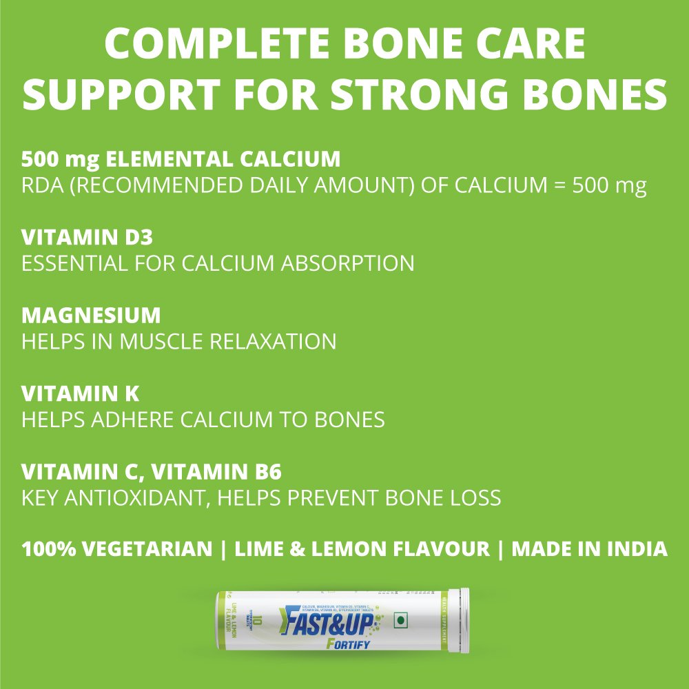 Buy Fast&Up Fortify - Calcium with Essential Vitamin D3 for Complete ...