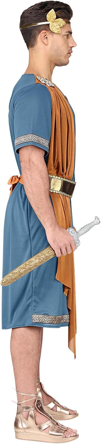Mens Male Roman Emperor Adult Toga Fancy Dress Costume Outfit XL – BigaMart