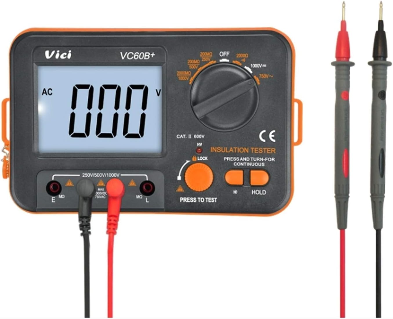 ZYL-YL Digital Insulation Resistance Tester VC60B Insulation Testing ...