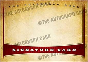 Amazon.com: The Blank Autograph Card #UNI Universal Signature ...