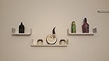 DecorNation MDF Floating Wall Shelf - Set of 3 U Shape Round Corner MDF ...