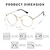 Pro Acme Classic Round Metal Clear Lens Glasses Frame Unisex Circle ...