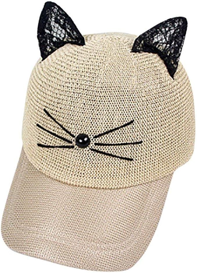 Damen Niedlich Unisex Einstellbar Katzenohren Cap Baseball Chic Sommer ...