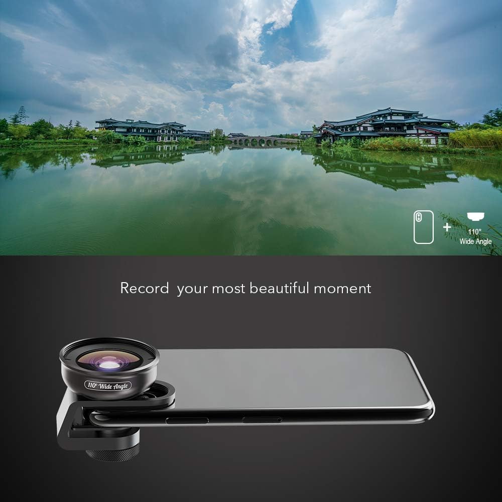 Apexel HD Phone Camera Lens-110 Degree Wide Angle Lens compatible for ...