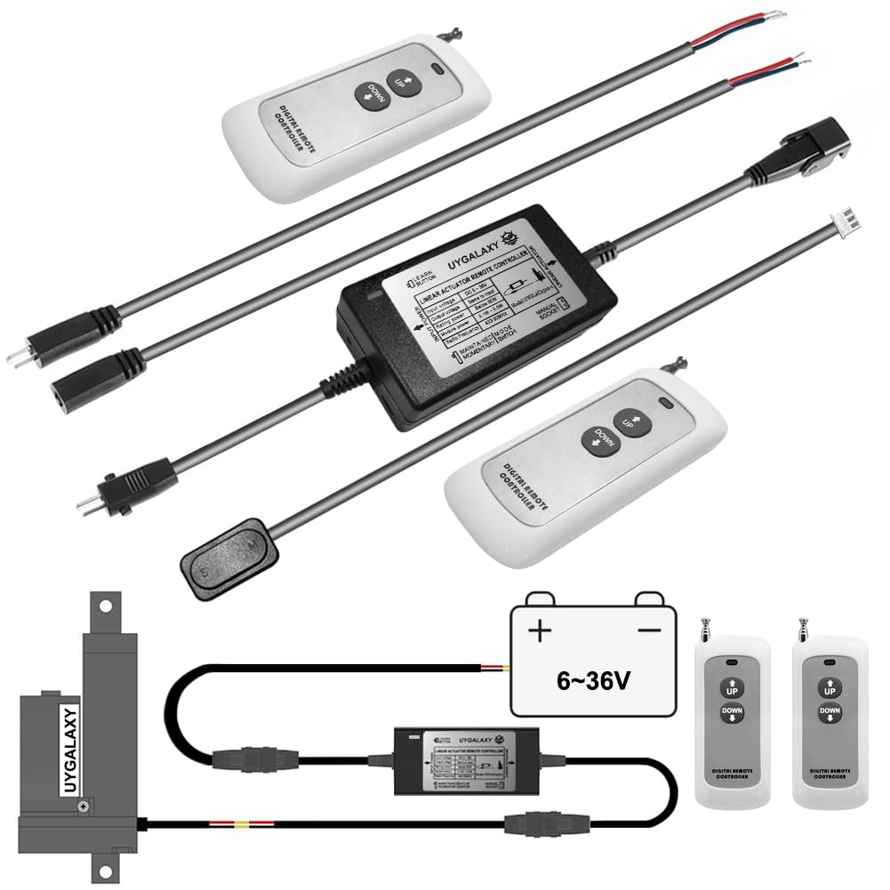 UYGALAXY Linear Actuator Controller DC Motor 6V/12V/24V/29V/36V ...