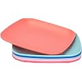 Amazon.com | Durable and Reusable 9.8-inches Colored Plastic square ...