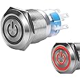 Amazon.com: WerFamily 19mm Latching Push Button Switch 1NO 1NC SPDT ON ...
