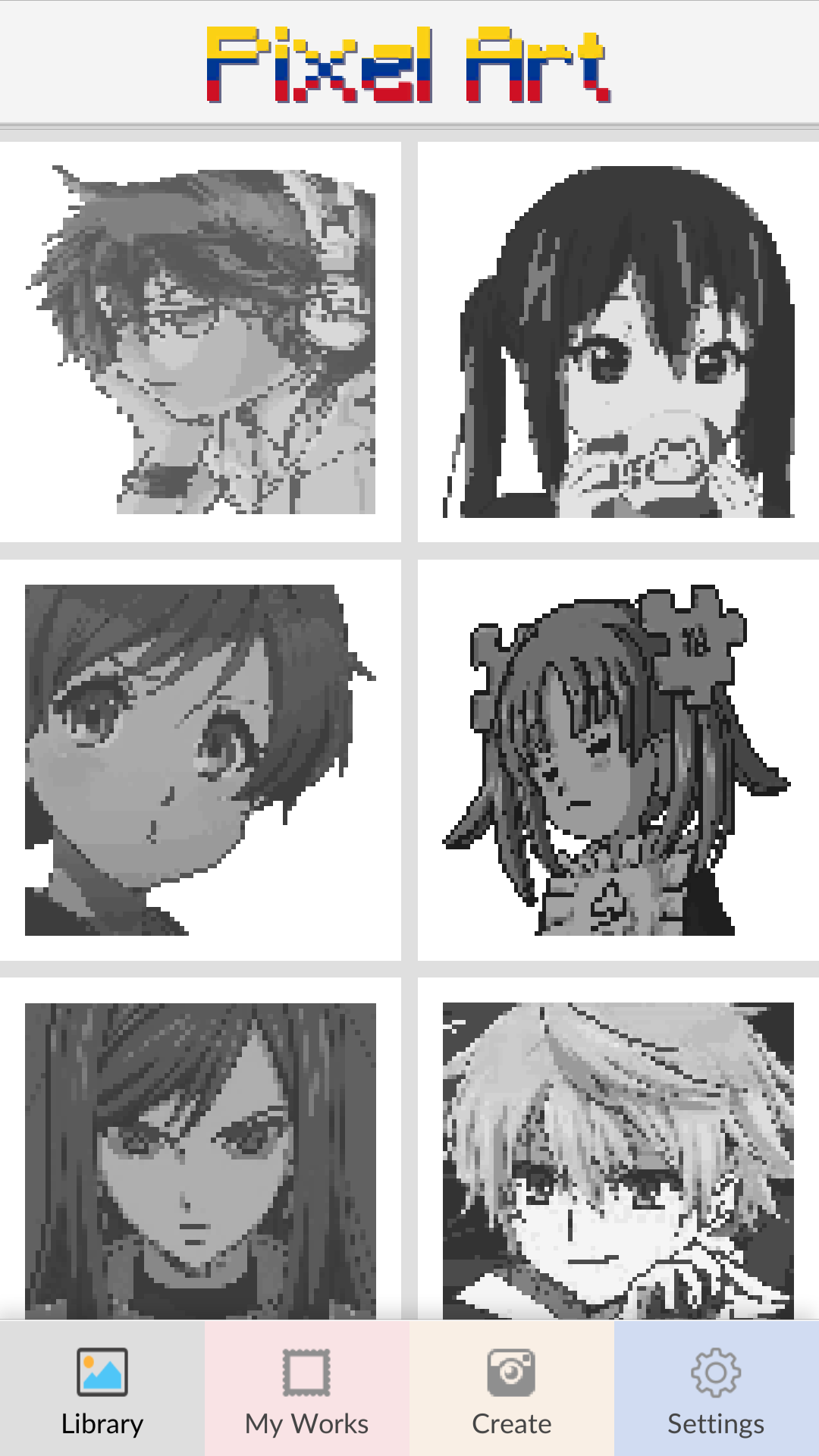Anime Color By Number Sandbox Coloring - Pixel Art:Amazon.com:Appstore ...