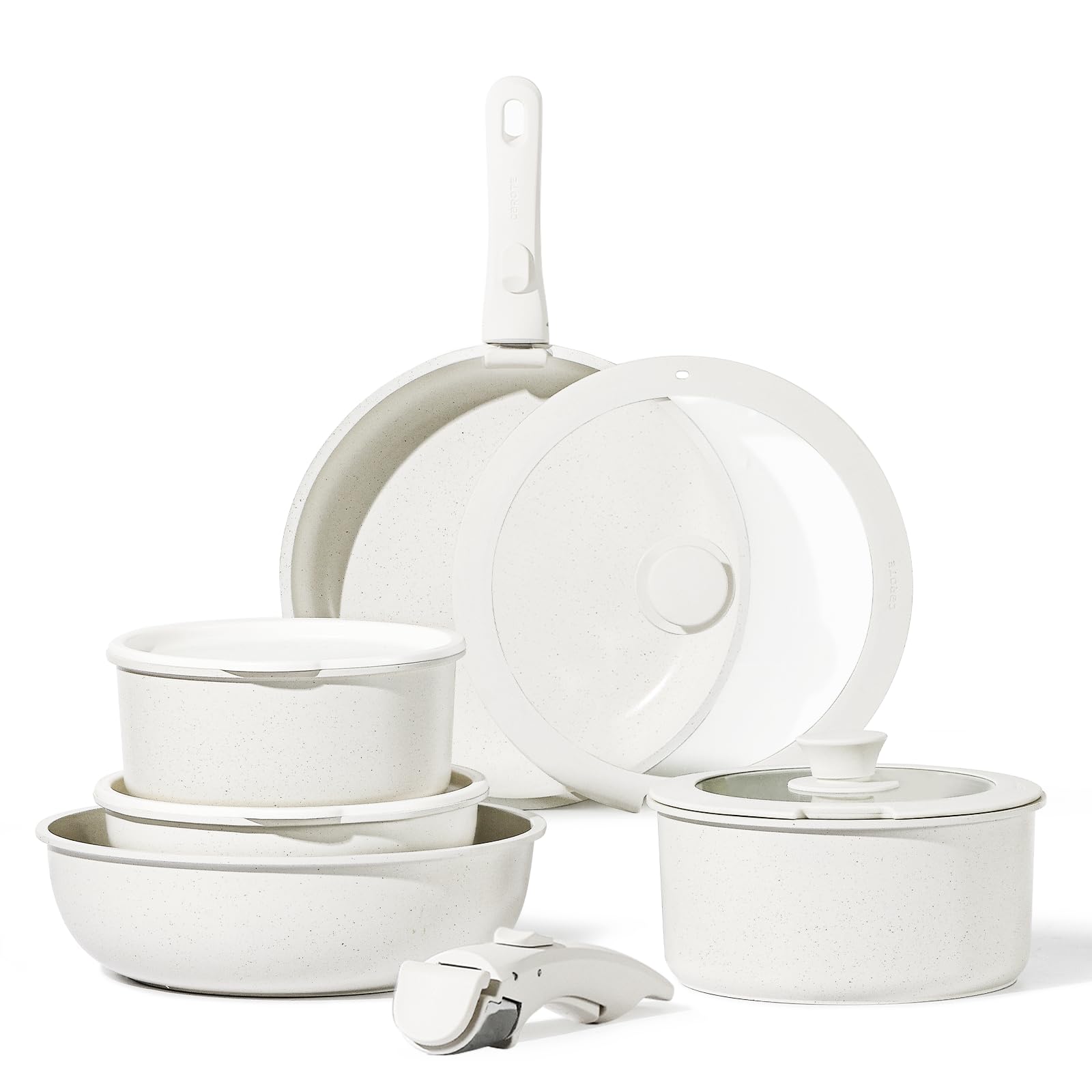 **NON-REFUNDABLE** (PARTS) CAROTE 11 Piece Pots and Pans Set, Nonstick ...