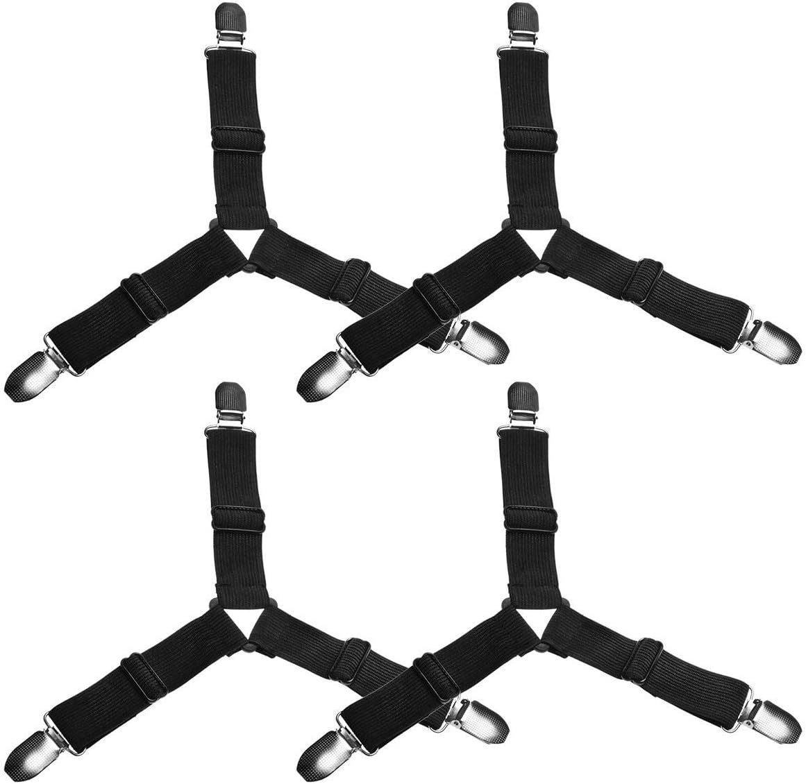 Bed Sheet Holder Straps 4pcs / Bed Sheet Fastener and Triangle Elastic ...