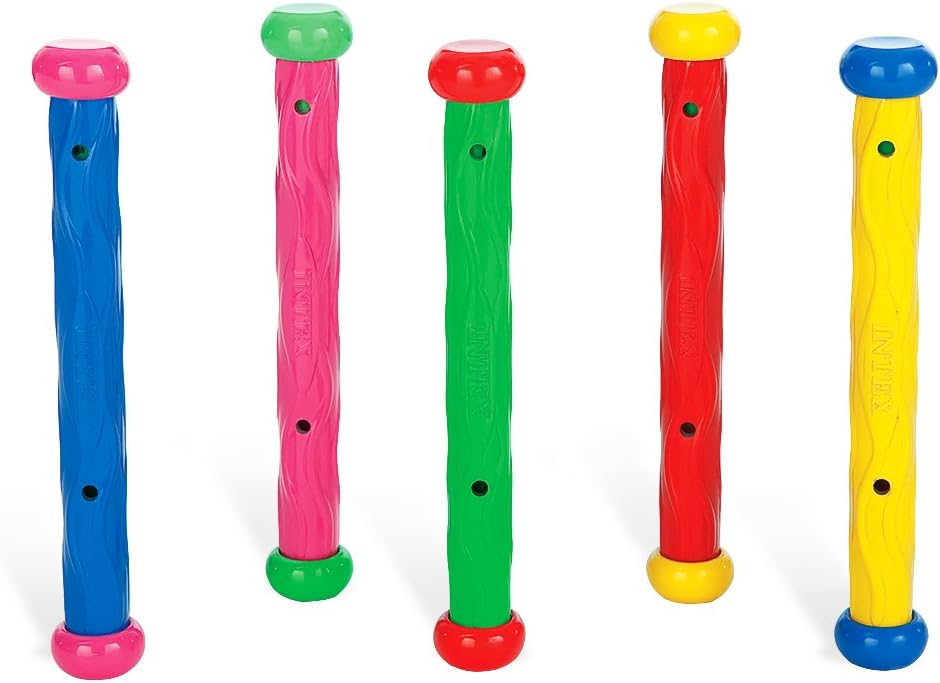 Intex Summer Fun Swimming Pool Underwater Dive Sticks 5 Colors Per Set ...