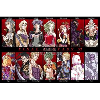 Amazon.com: Final Fantasy 1 Retro NES Style Poster 4 Fiends Chaos ...
