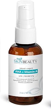 #1 Strongest Retinol A + AHA Glycolic Acid Crème- 95% Organic & Natural ...