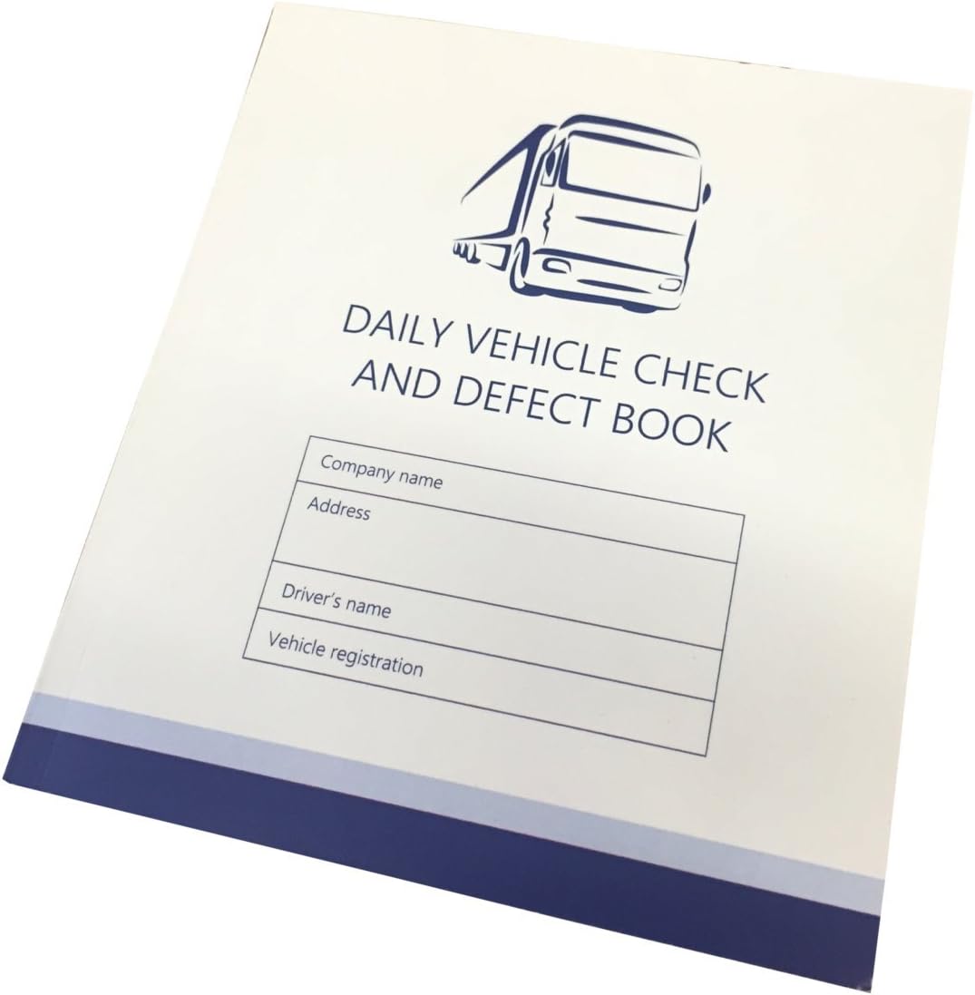 Daily Check Driver Defect Book HGV Truck Van 50 Page Defect fault ...