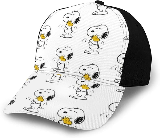 Snoopy Baseball Cap, Classic Trucker Cap, Adjustable Sports Hat for Men ...