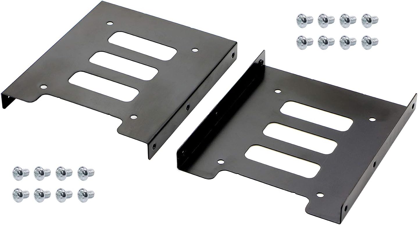Nicekey 2 Pack HDD/SSD Mounting Bracket,2.5 to 3.5 Adapter,Hard Disk ...