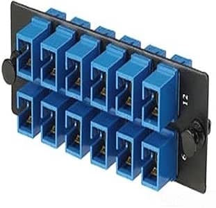 Panduit FAP12WBUSCZ Single-Mode 12-Port Fiber Adapter Panel with ...