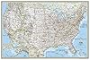 National Geographic United States Wall Map - Classic - Laminated ...
