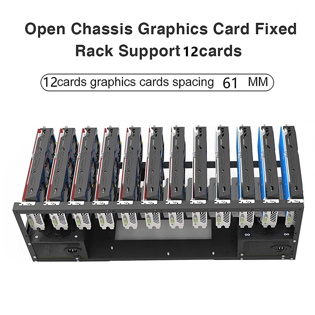 Mua Mining Rig Frame 12 GPU, Steel Open Air Miner Rig Case for Crypto ...