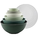 Amazon.com: COOK WITH COLOR Plastic Nesting Mixing Bowls Set - 12 Piece ...