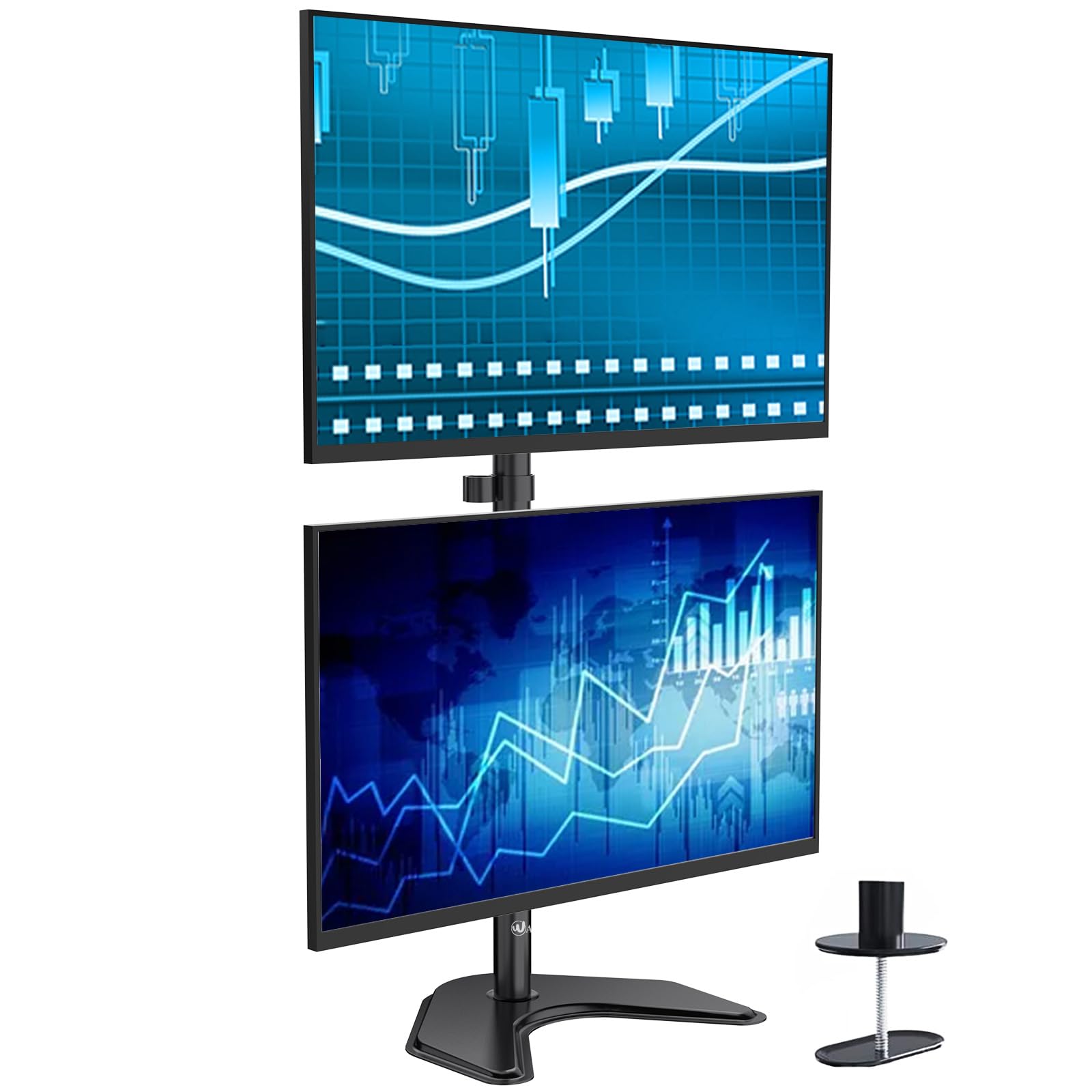 Mua Stacked Monitor Mount，Vertical Dual Monitor Stand 2 Screens up to ...