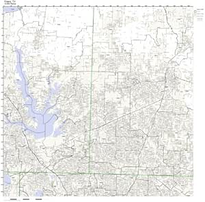 Amazon.com: Frisco, TX ZIP Code Map Laminated: Home & Kitchen