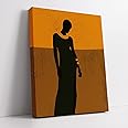 Amazon.com: Black Woman Wall Art Canvas Poster Decorative with Frame (11.5×15 inch), African ...