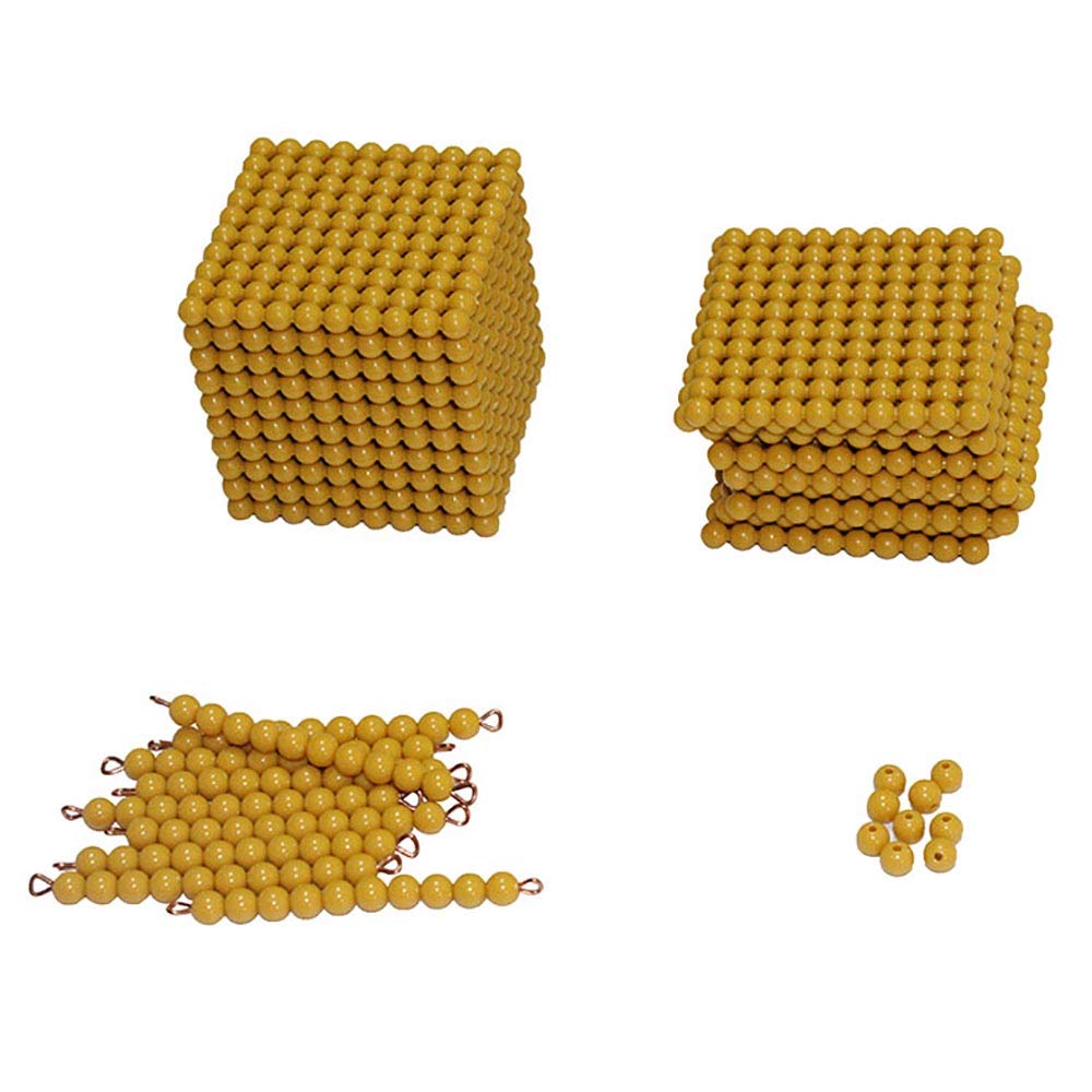 Mua Montessori Math Beads Materials Thousand Cube Decimal System Bank ...