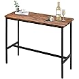 Amazon.com: Deenziilix 44.5" Bar Table, Bar Height Pub Table, Counter Height Bar Table, Narrow ...
