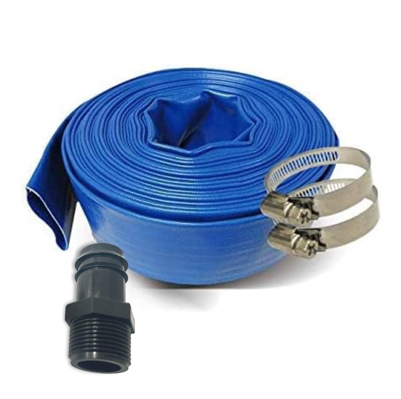 Mua 1.5-Inch by 50-Feet- General Purpose Reinforced PVC Lay-Flat Discharge and Backwash Hose ...
