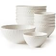 Amazon.com | Maison Neuve The Gianna Collection by Set of 12 White ...
