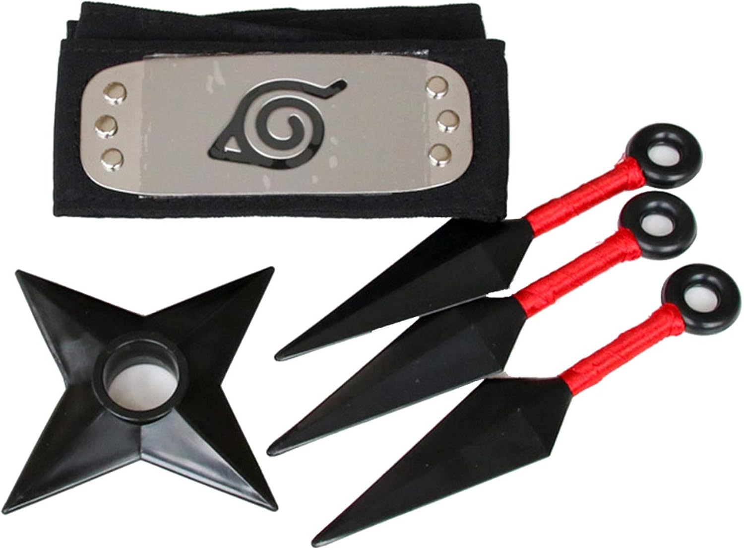 I3C Anime Naruto Leaf Village Headband & Kunai Props Accessories ...