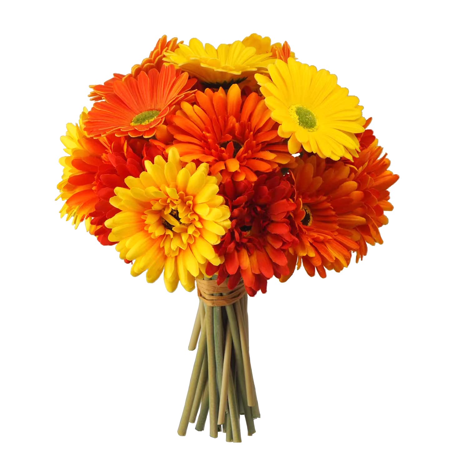 Momiaday 26Pcs Artificial Flowers Colorful Fake Gerbera Daisies Silk ...