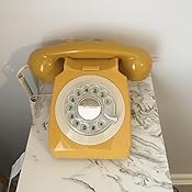 GPO 746 Rotary 1970s-style Retro Landline Phone - Curly: Amazon.co.uk ...