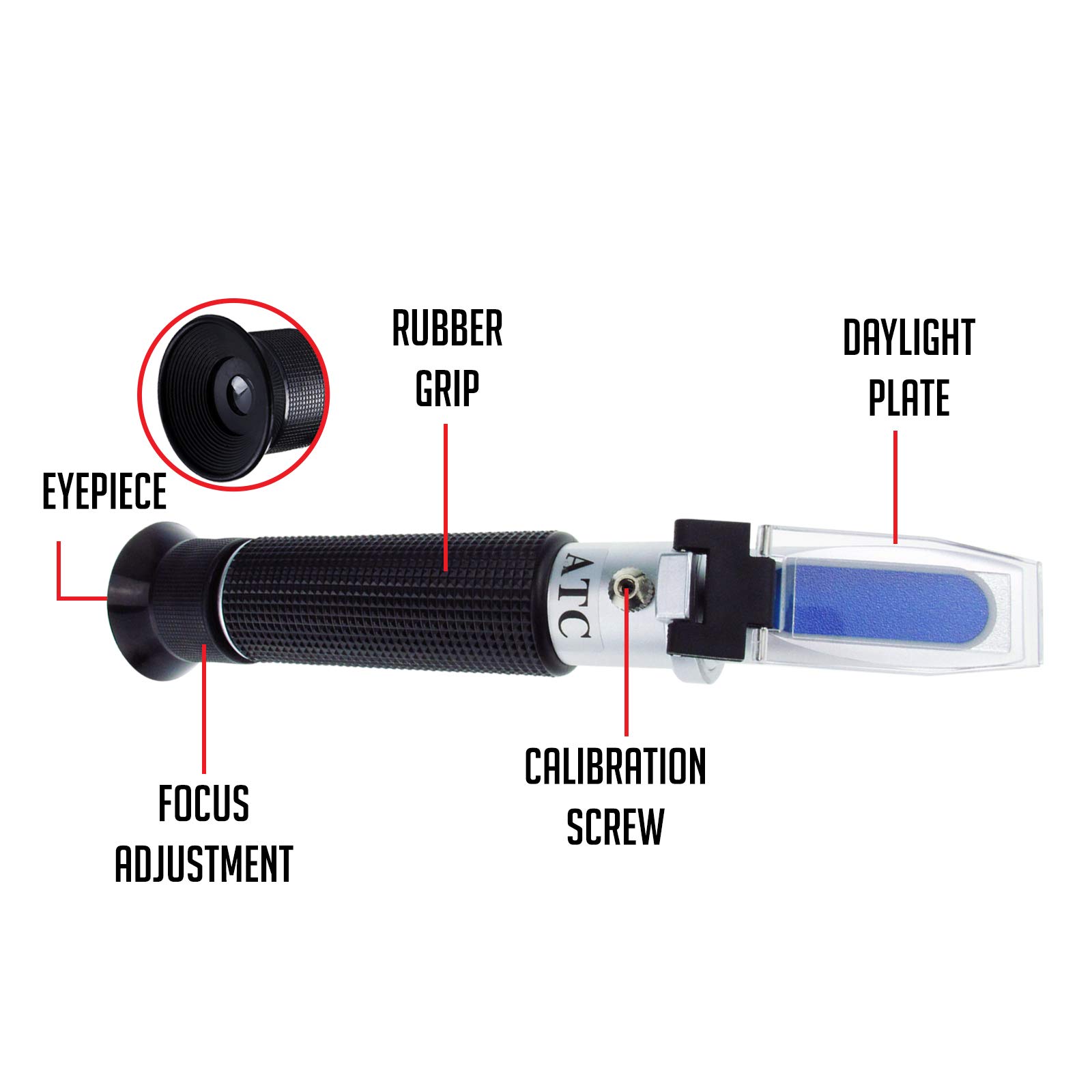 Brix Refractometer 0-10% With ATC 10~30°C, Low-concentrated Sugar ...