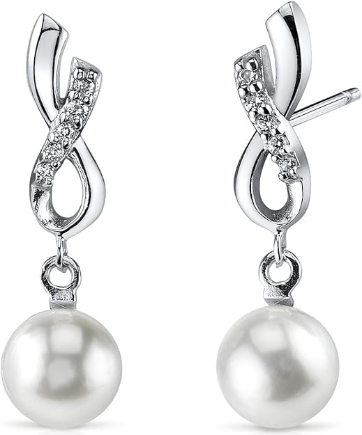 Revoni Ohrringe 925 Sterlingsilber Süsswasser Perlen 6.5mm: Revoni ...