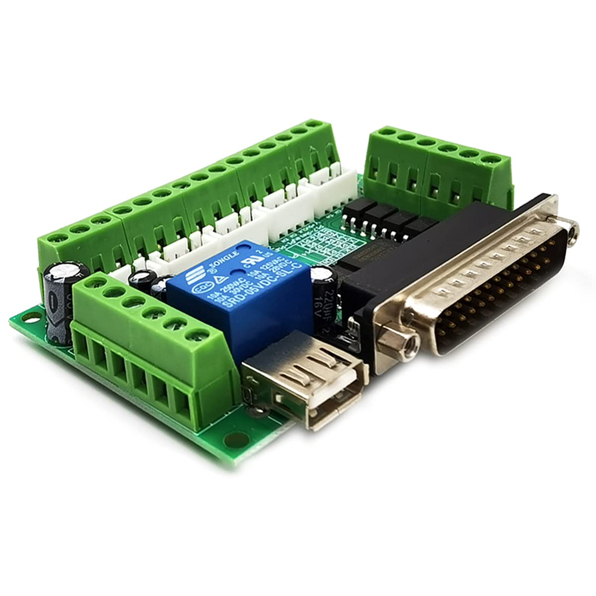 Mua 5 Axis Cnc Interface Adapter Breakout Board For Stepper Motor Driver Mach3 Db25 Trên Amazon