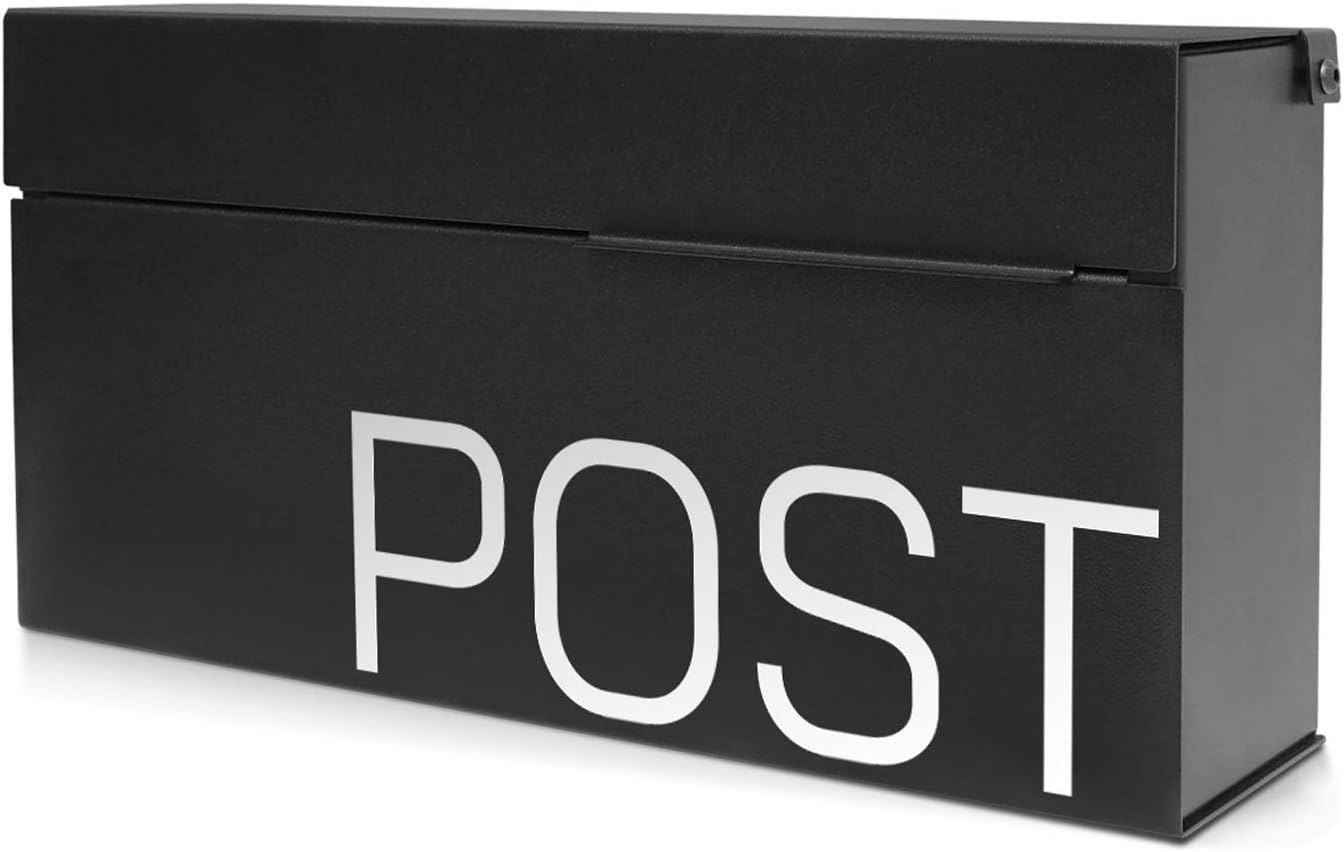 Wilson Mailboxes Modern Mailbox (Matte Black) - - Amazon.com