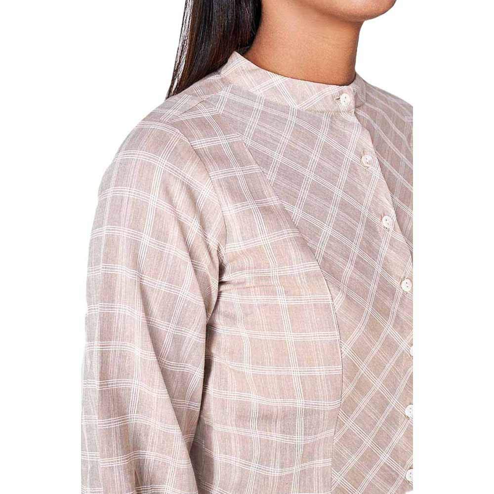 Buy AND Women's Checkered Regular fit Top (SS20AN161TB75BEIGE10_Beige ...
