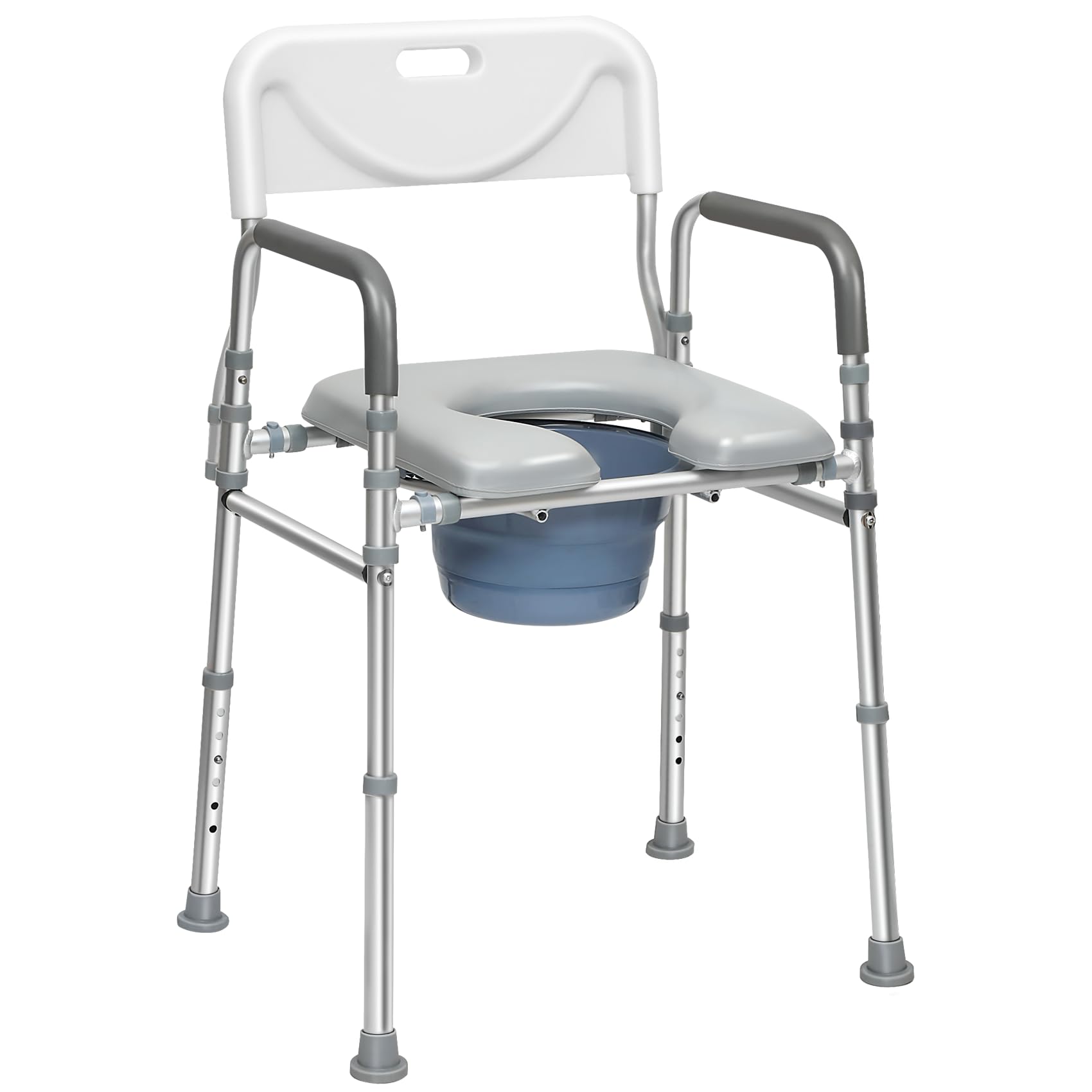 Mua Over The Toilet Commode with Handles and Back, 330lb Adult Potty ...