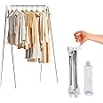 Amazon.com: Heekaby Portable Travel Garment Rack, Collapsible Clothing ...