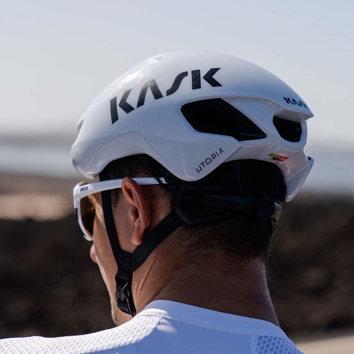 Kask Utopia Y Bike Helmet I Aerodynamic, Road Cycling & Triathlon Helmet For Speed - White Matt ...