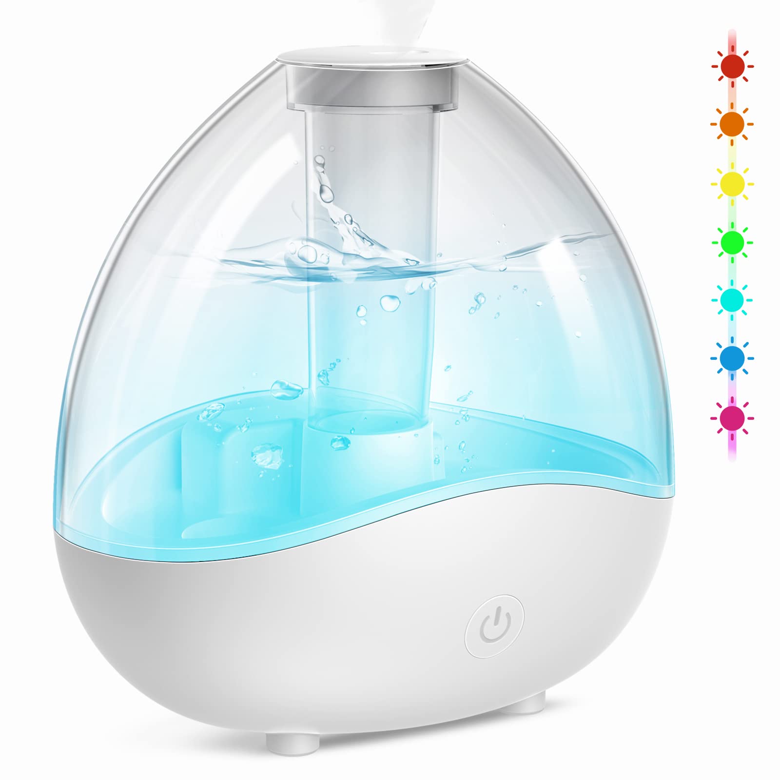 Cool Mist Humidifiers for Bedroom Large Room, Baby Humidifier with ...
