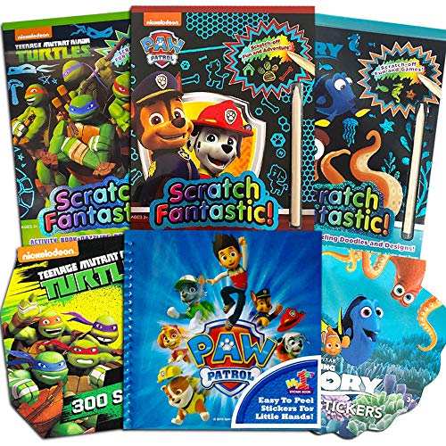 Scratch Books for Kids Paw Patrol Scratch Art Book Set for Kids ...