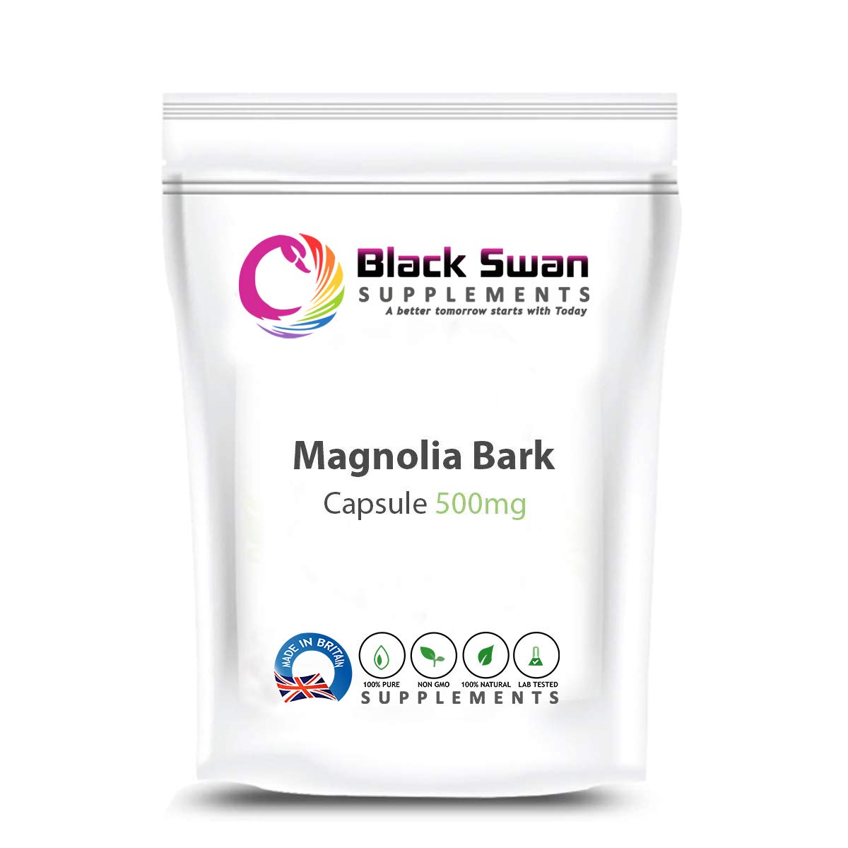Black Swan Magnolia Bark 500 Mg Capsules With Anti Oxidant | Desertcart ...