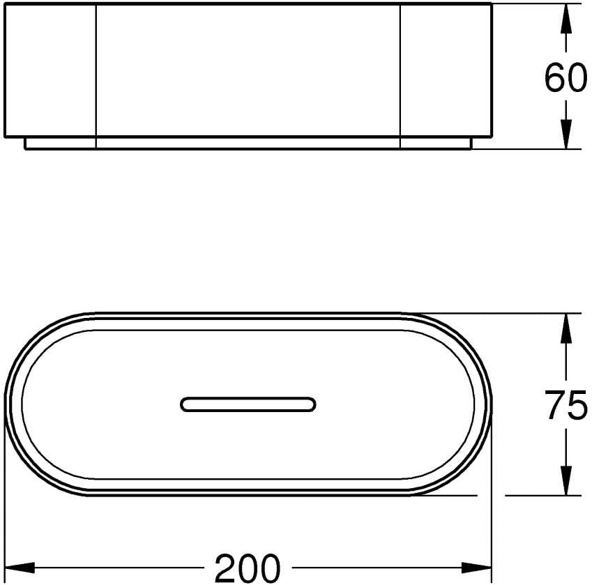 Grohe 41037000 Selection Glass Shower Shelf – BigaMart